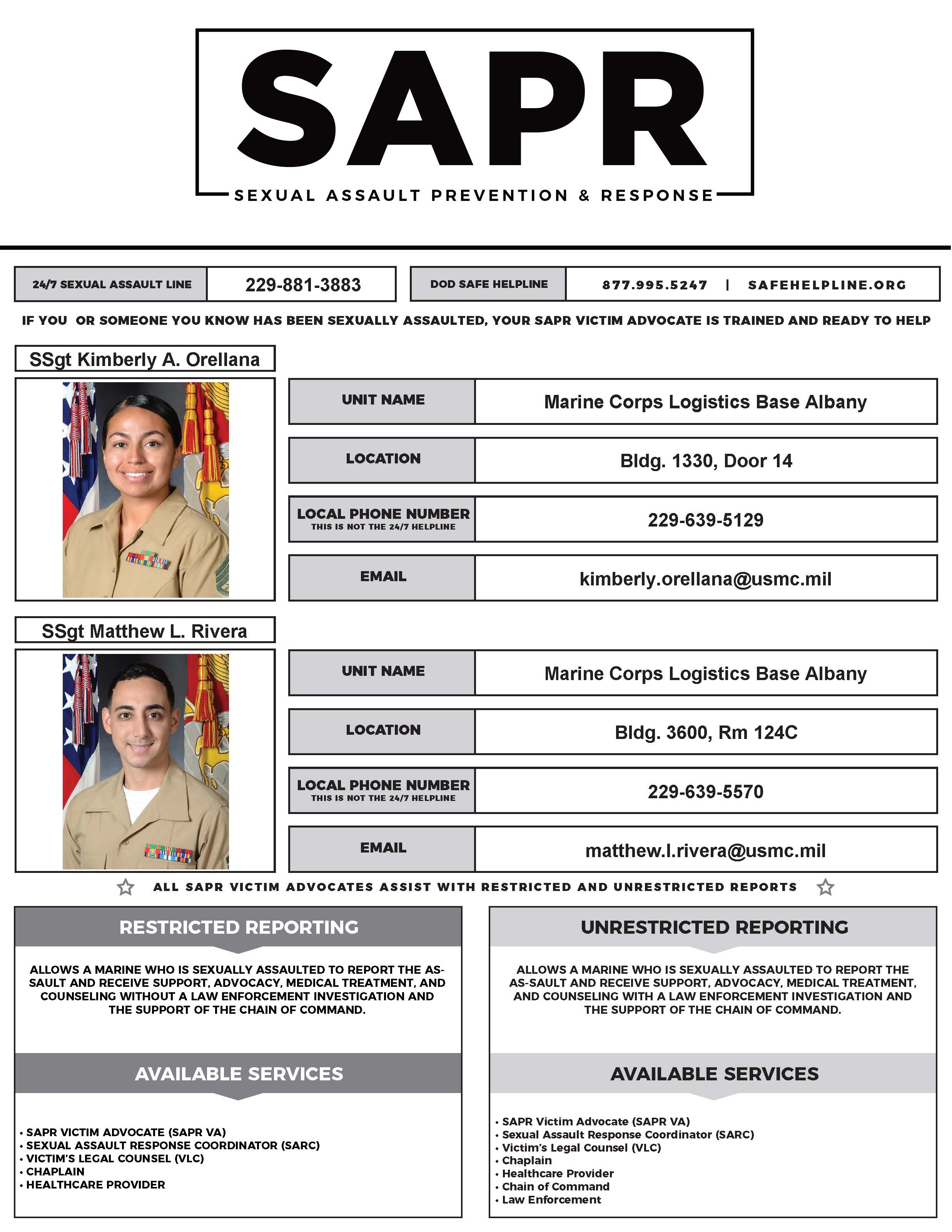 Marine Corps Logistics Command - Sexual Assault Prevention & Response