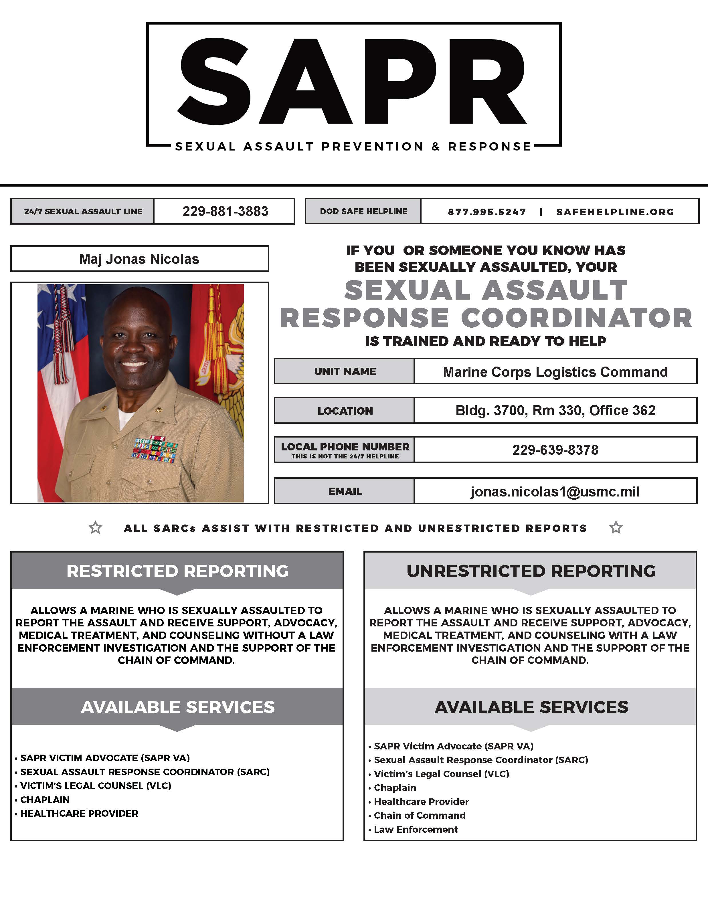 Marine Corps Logistics Command - Sexual Assault Prevention & Response