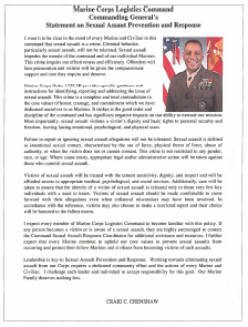 Marine Corps Logistics Command > Marines > Sexual Assault